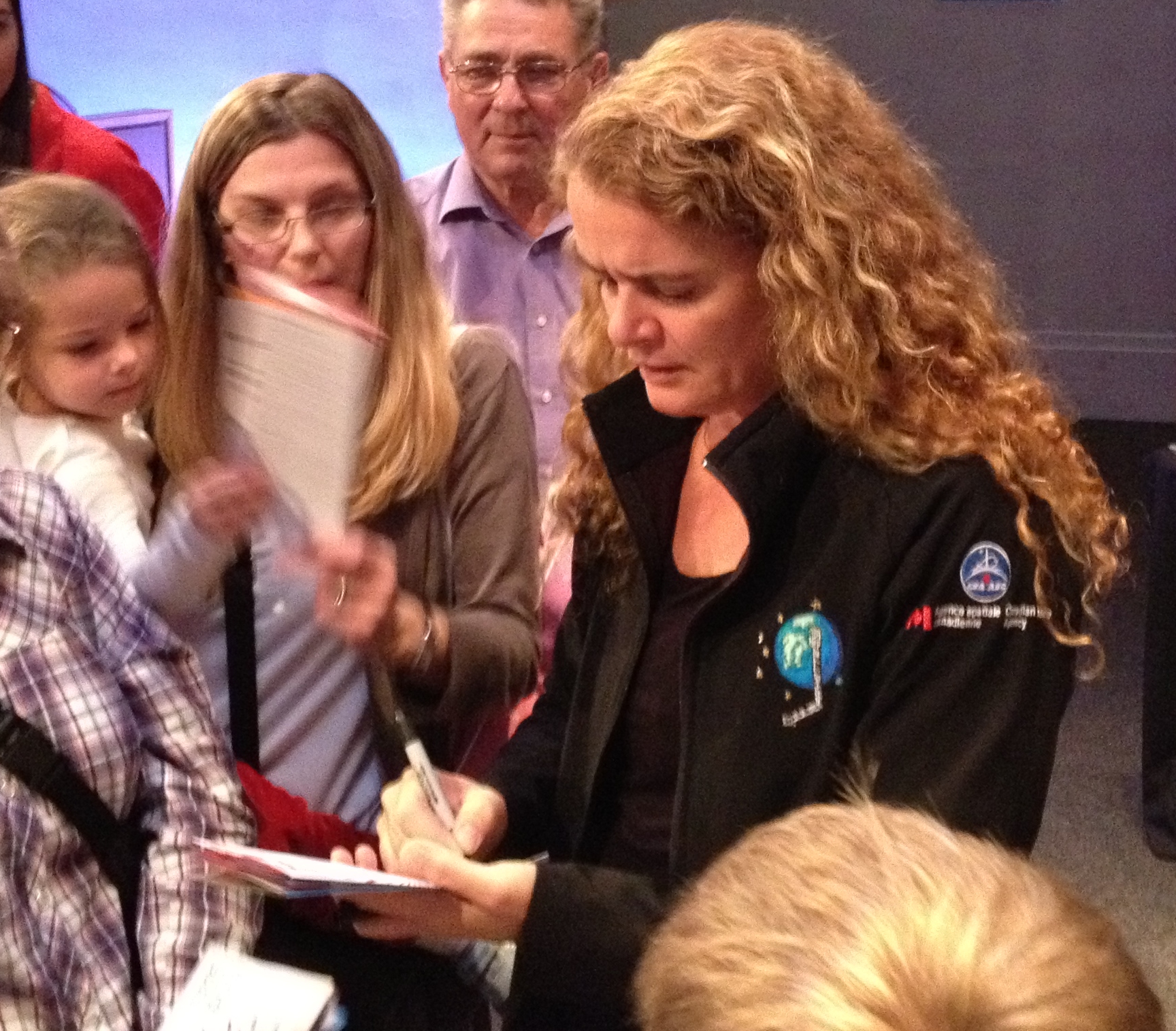 Sarah Sipple M6PSK with Julie Payette | AMSAT-UK