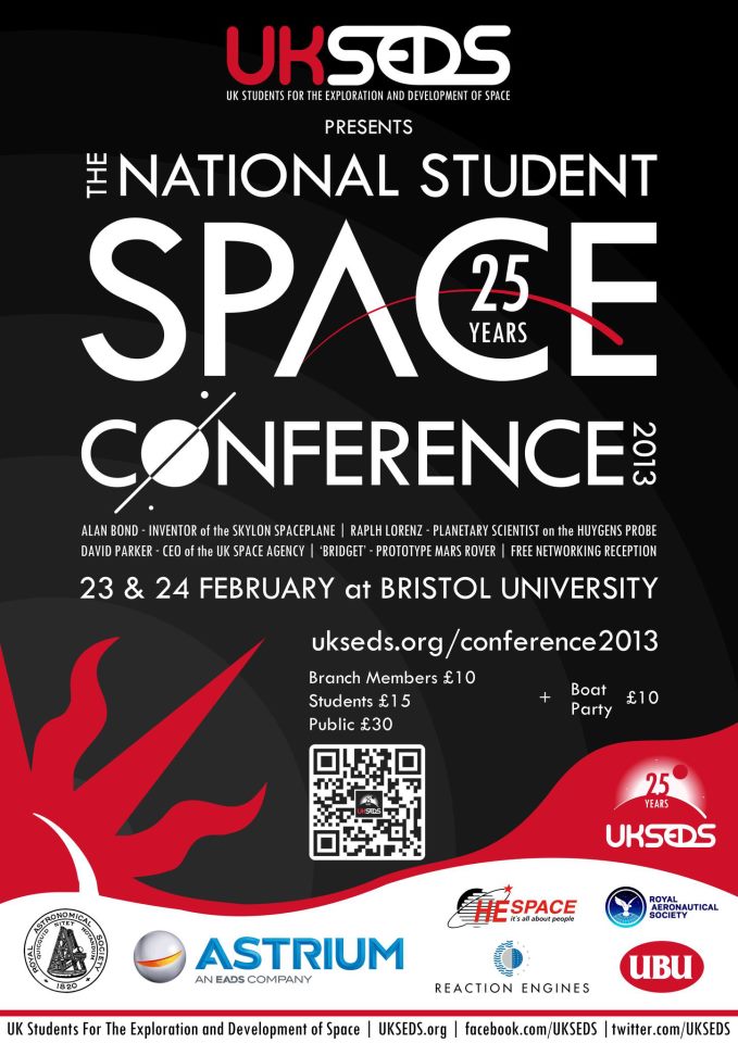 UKSEDS National Student Space Conference Bristol 2013 | AMSAT-UK