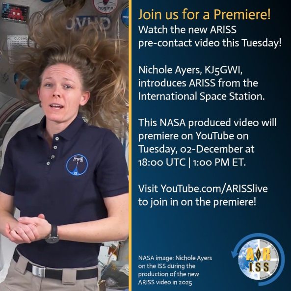 New ARISS Video Premiere | AMSAT-UK
